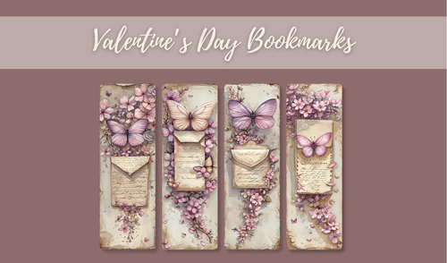 Printable Love letters Valentine's Bookmarks , Printable Bookmarks Set ...