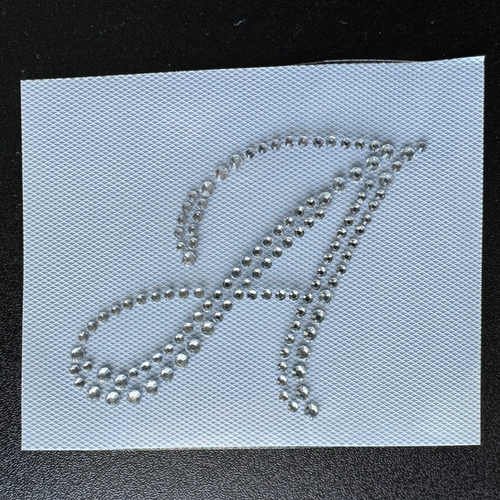 A in Clear Crystal Script | Uniquely Crafts, LLC