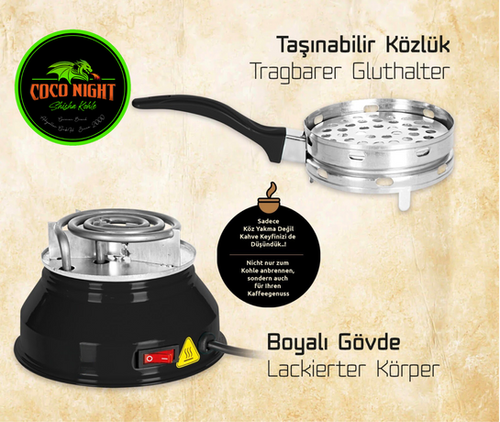 Big Baba Shisha Charcoal Cooker (100 pieces) | Coco Night