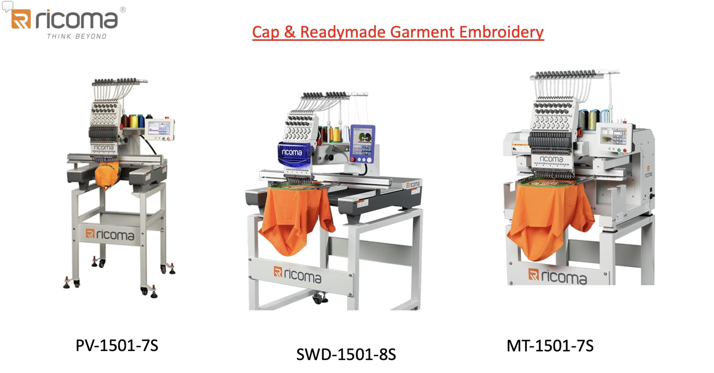 Ricoma PV-1201 Commercial Embroidery Machine | Vardhmaan Automation
