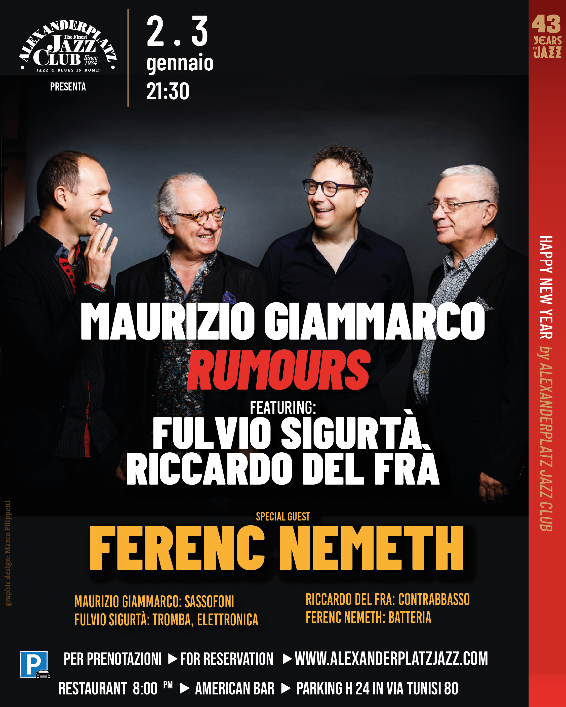 Maurizio Giammarco “RUMOURS” Featuring: Fulvio Sigurtà, Riccardo Del ...