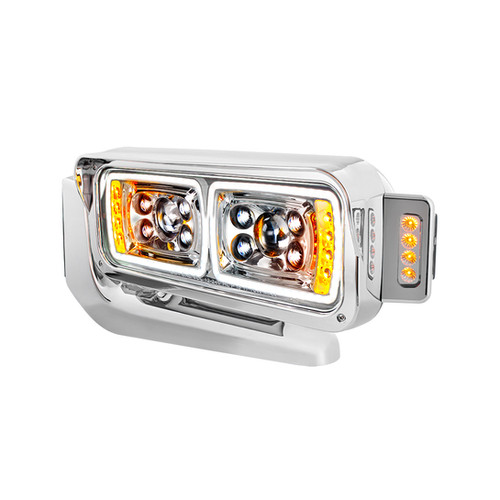 United Pacific 35897 10 High Power LED "Chrome" Projection Headlight ...