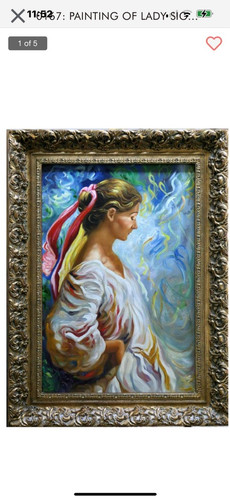 Original Signed “Kenneth” Oil on canvas | artcollectantiques