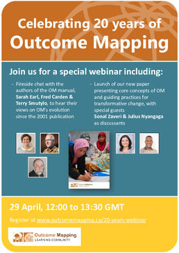 20 Years of Outcome Mapping - webinar invite | Outcome Mapping