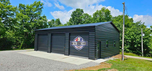 "Dark Knight" 30'x40'Custom Metal Building | USA Metal Structures