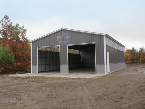 Two-Tone Custom 30x60 Metal Building | USA Metal Structures