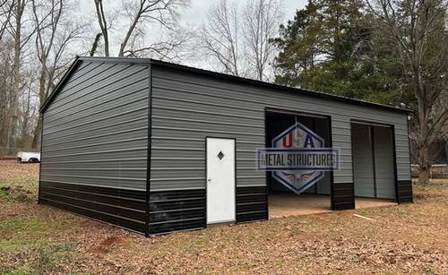 High-Tech 2 Bay 30x40 Metal Building | USA Metal Structures