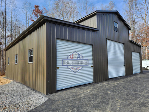 Custom High Tech 42x35 Metal Barn | USA Metal Structures