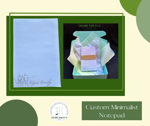Personalized Minimalist Notepad | Share The Fun Studio
