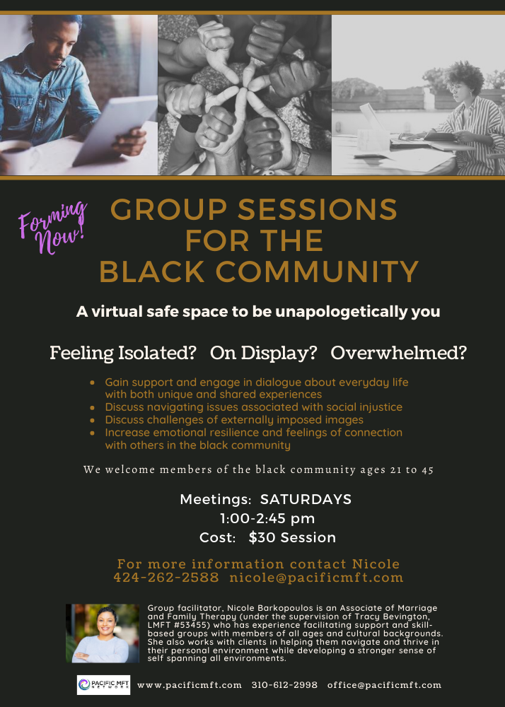 Group Sessions for the Black Community