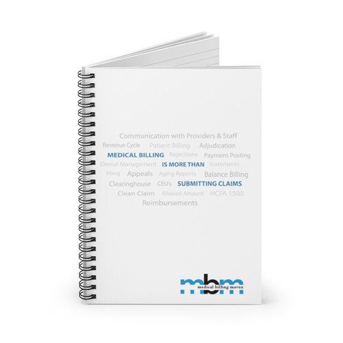 Medical Billing Words Spiral Notebook - Ruled Line | I AM Billing