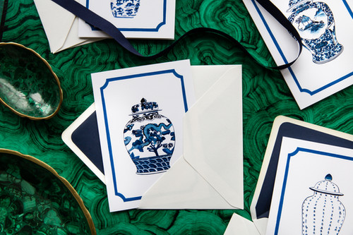 Blue & White - Illustrated Greetings Cards | Tiiu.com