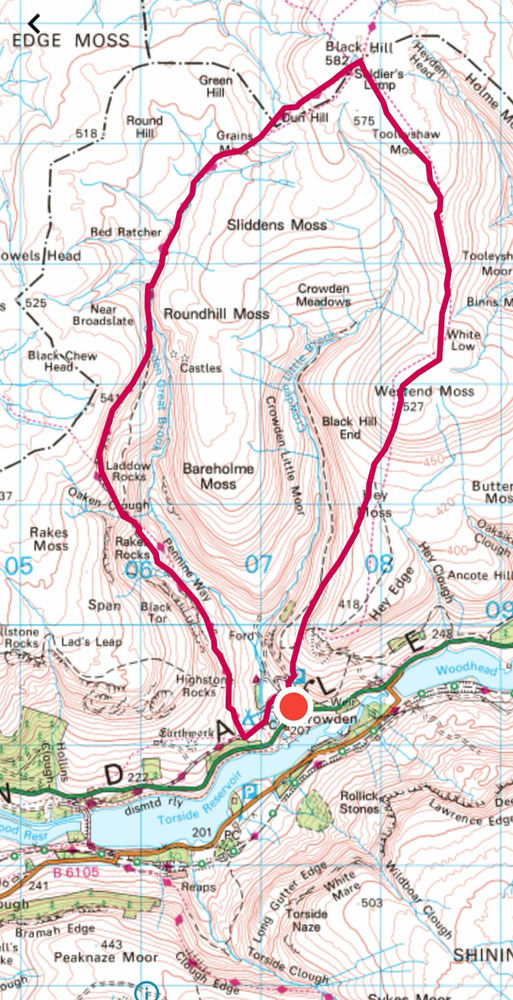 Crowden Hike - 8.5 miles - 4hrs - 500m of ascent