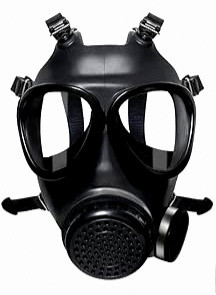 Black 2 Lense Gas Mask | wwasd