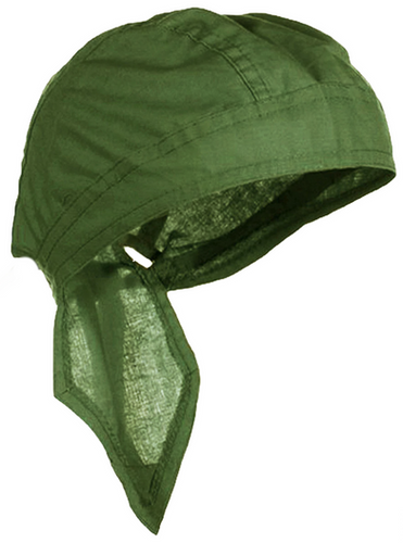 Olive Drab Green Skull Rag (Head Rag) | wwasd