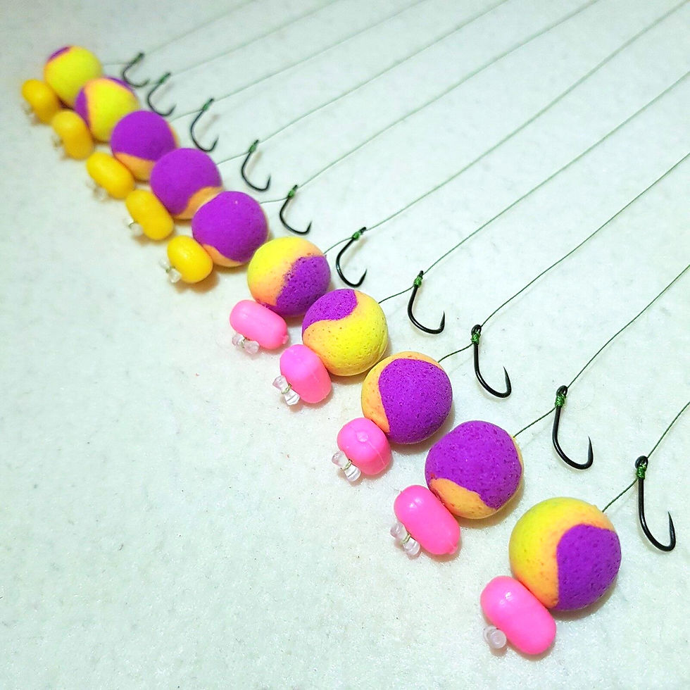 Hair Rigs Loaded with Pop-Ups