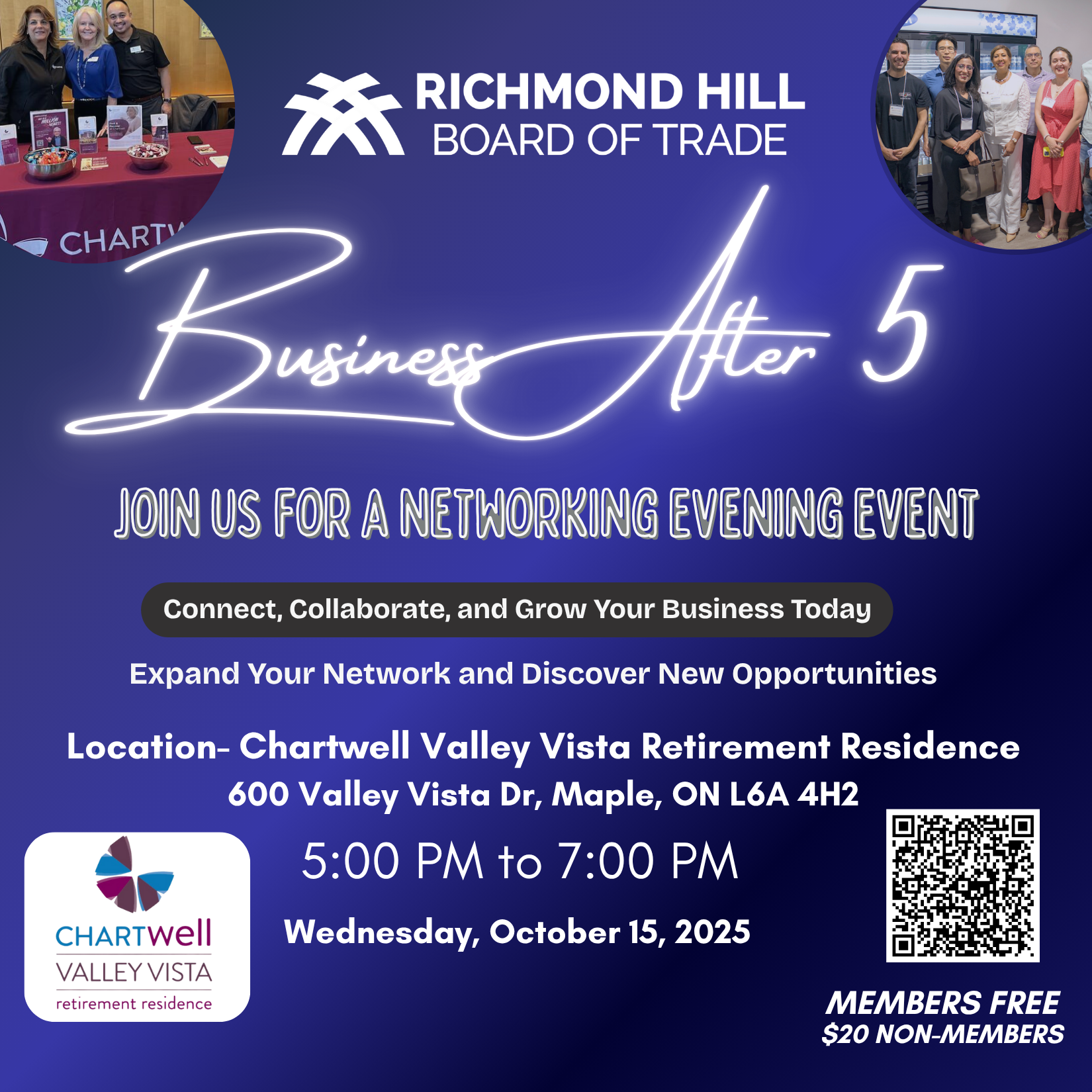 Business After 5- Chartwell Valley Vista Retirement Residence