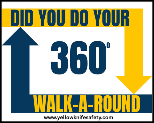 360° Walk-Around Safety Sticker (4” x 5”) | Yellowknife