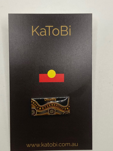 Aboriginal Artwork “ Deadly “ Pin | KaToBi