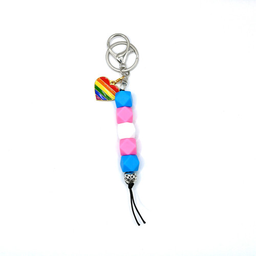 Transgender Flag Pride Keyring | KaToBi