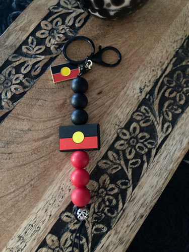 Aboriginal Flag Keyring / Bag Tag | KaToBi