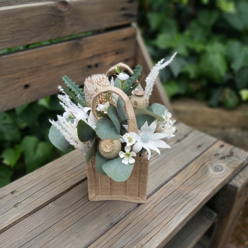 Flower Girl Basket - Rustic Wildflower Collection | Polly's Secret Garden