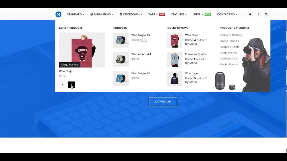 Créer un méga-menu professionnel et convivial sur Wix