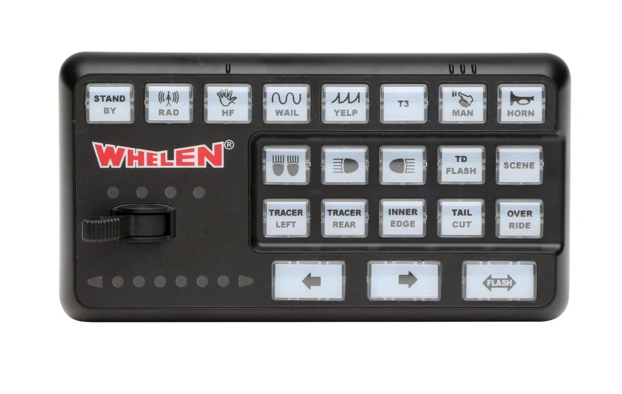 Whelen Siren Amplifier with 21 Push Buttons and Slide Switch Controller ...