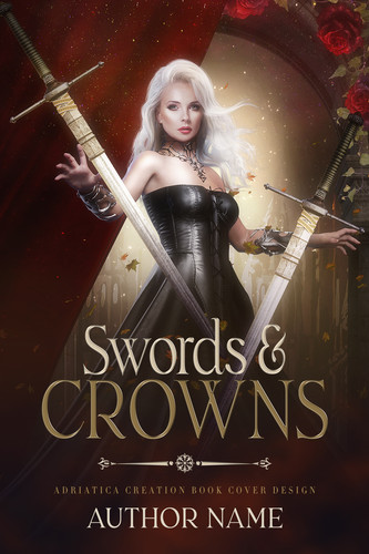Swords & Crowns | Adriatica Creation Book Cover Design for Sale