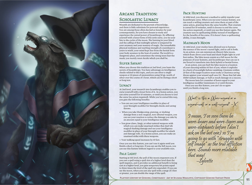 Werewolf Wizard Tradition Preview