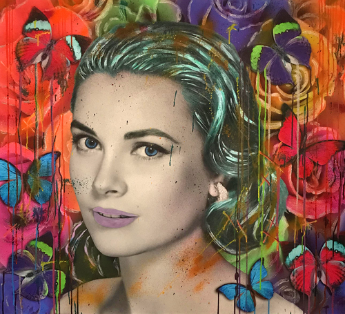 CHLOE ROX - The Beauty within Grace Kelly - Original Fine Art | Art ...
