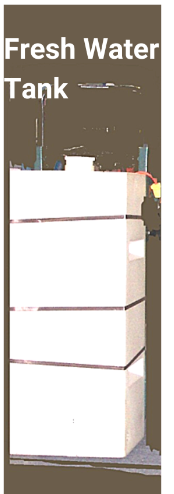 20 gal. Fresh Water Tank with Pump