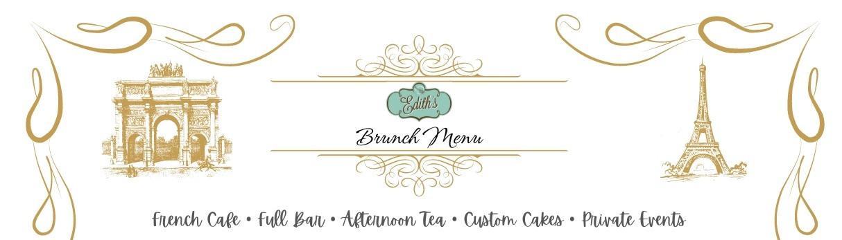 Menu | Edith's French Bistro
