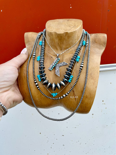 Pre- Order Engraved Turquoise Letters | Key3Leather&Silver