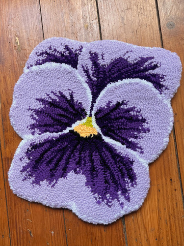 Purple Pansy Wallhanging | mysite