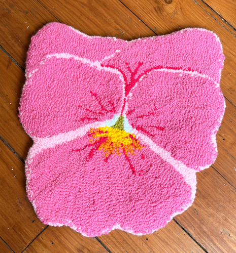 SAMPLE: Bubblegum Pink Pansy Wallhanging | mysite