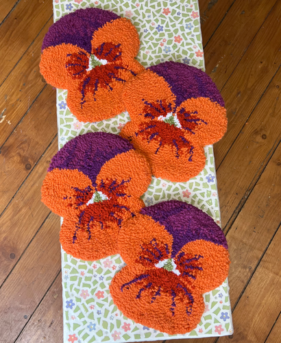 SAMPLE orange 'mini' wallhanging | mysite