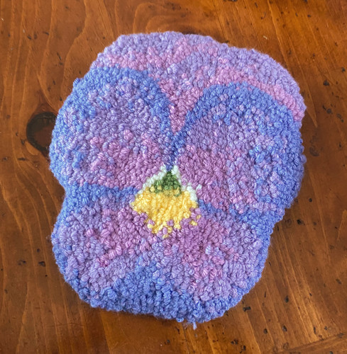 mini pansy wall hanging- lavender & periwinkle | mysite