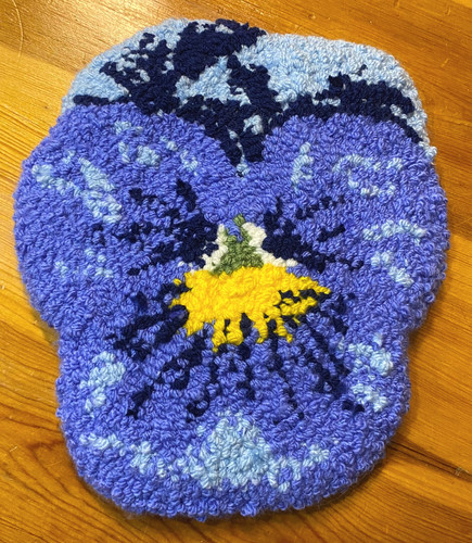 mini pansy wall hanging-blue | mysite