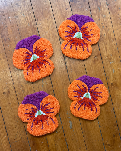 SAMPLE orange 'biggie' wallhanging | mysite