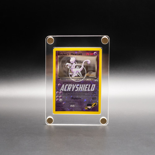 AcryShield Acrylic Single Card Display Case - Screw | Misty's Collectables