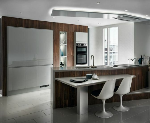 BAYSWATER "STYLE" (Curved Edge) GLOSS FLINT GREY (Howdens Discontinued ...