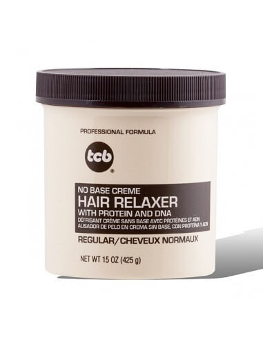 TCB - Crème défrisante avec protéine et ADN pour cheveux normaux - 15oz ...