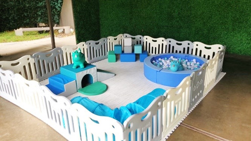 Seascape Soft Play with Small 4ft Round Ball Pit | San Diego Soft Play