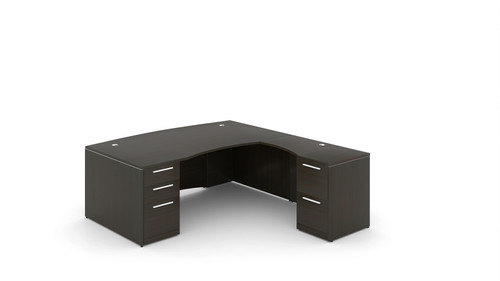 Corp Design Curved L-Shape Desk | The Bradley Company