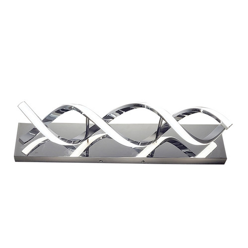 Wave Shape LED Integrated Vanity Light | Vinpow Bath Centre