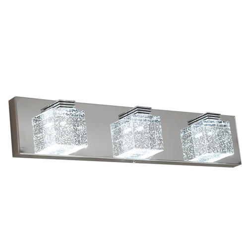 Bubble Cube 3-Glass Cube LED Integrated Vanity Light | Vinpow Bath Centre