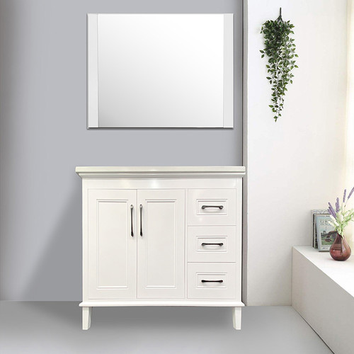 36" European Style Vanity with Stone Top | Vinpow Bath Centre