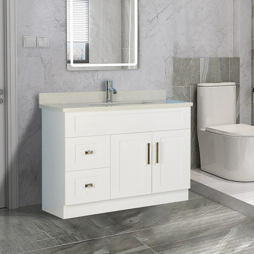 42" Shaker Style Vanity with 2 drawers | Vinpow Bath Centre