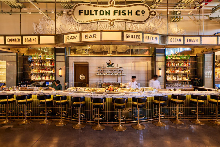 Where to eat seafood in New York: Fulton Fish Bar – Pier 17